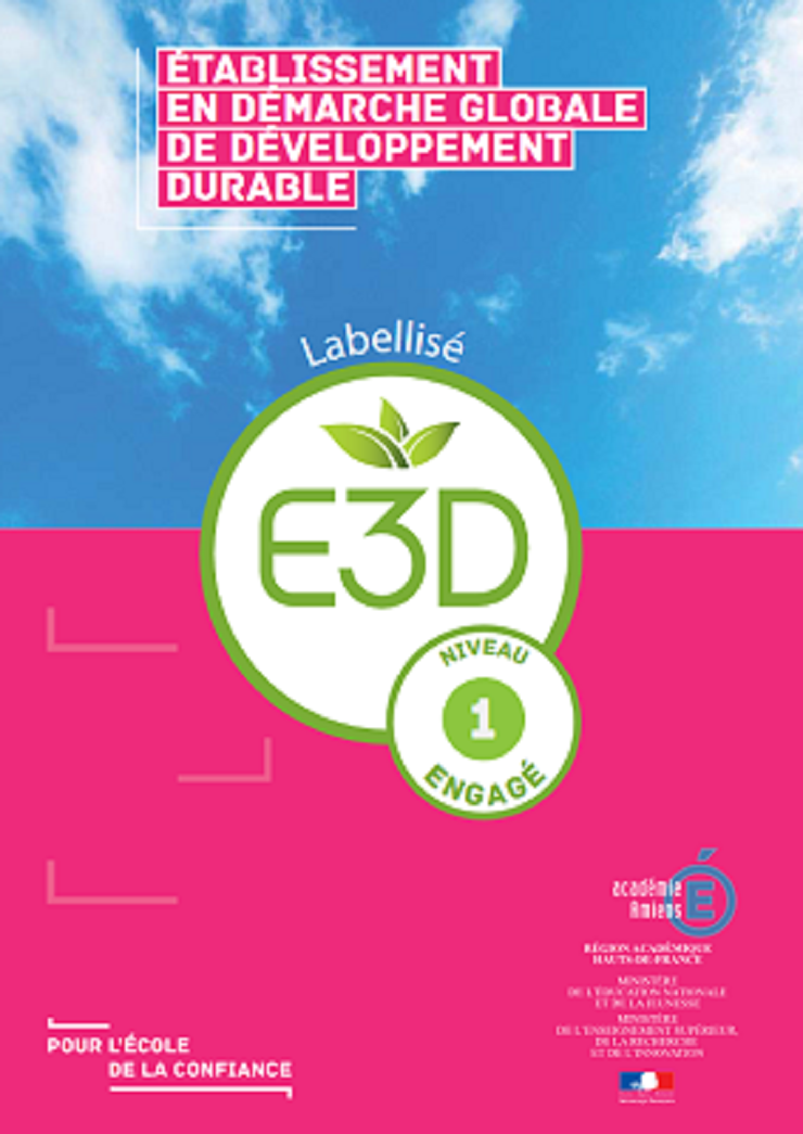 Labellisation E3D, niveau 1 | Lycée privé Saint-Vincent